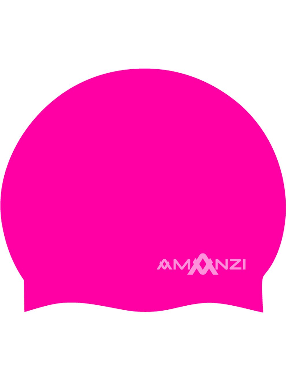 AMANZI Signature Neon Pink Swim Cap