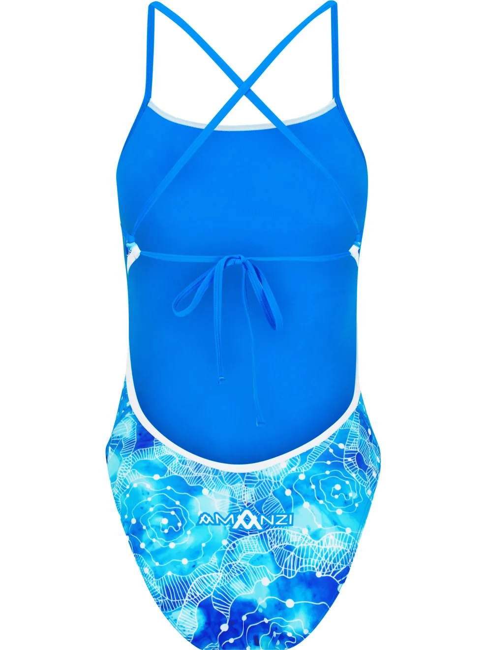 AMANZI Tie Back One Piece - Roselle