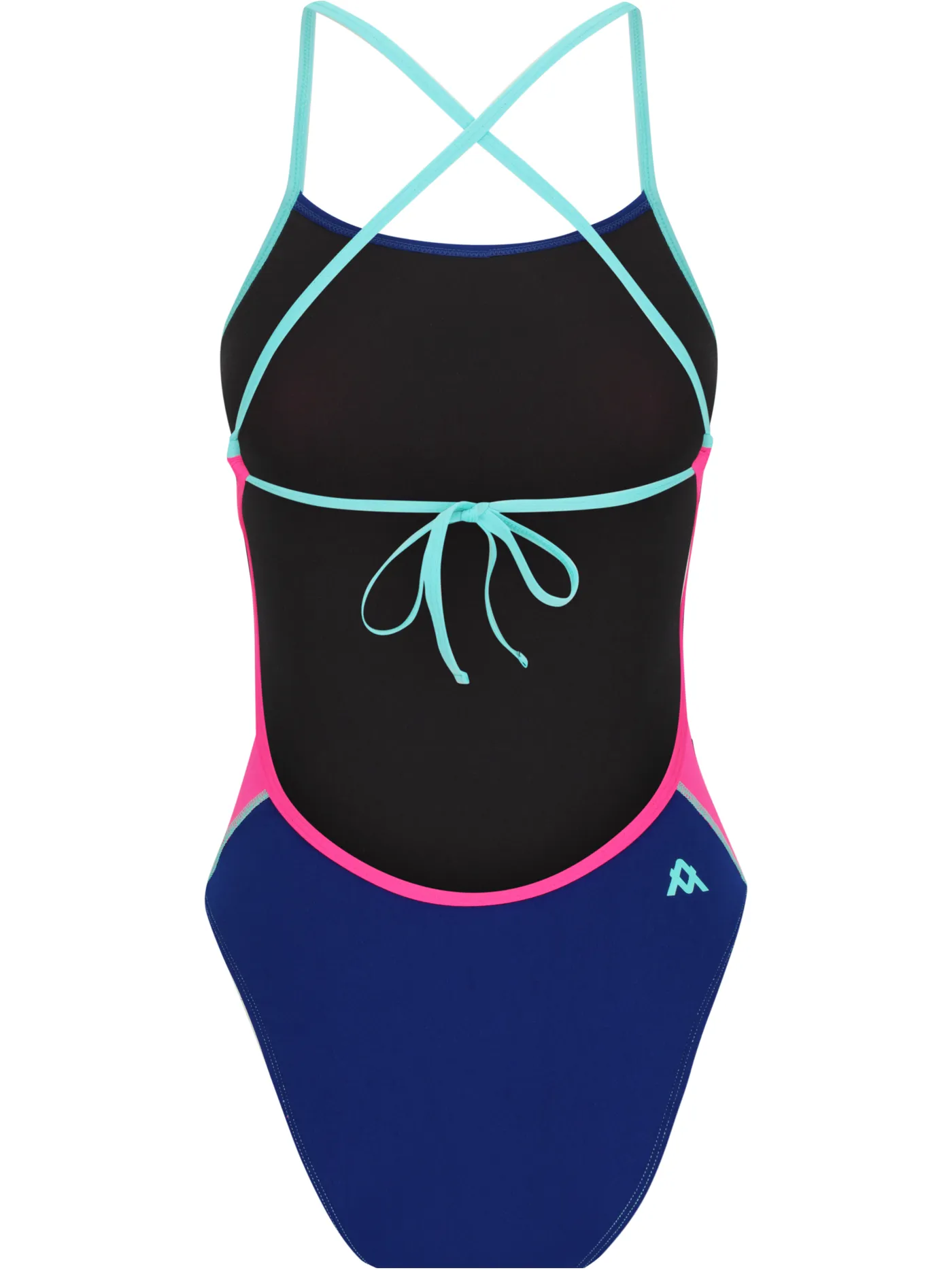 AMANZI Tie Back One Piece - Rose Water | AMANZI Swimwear